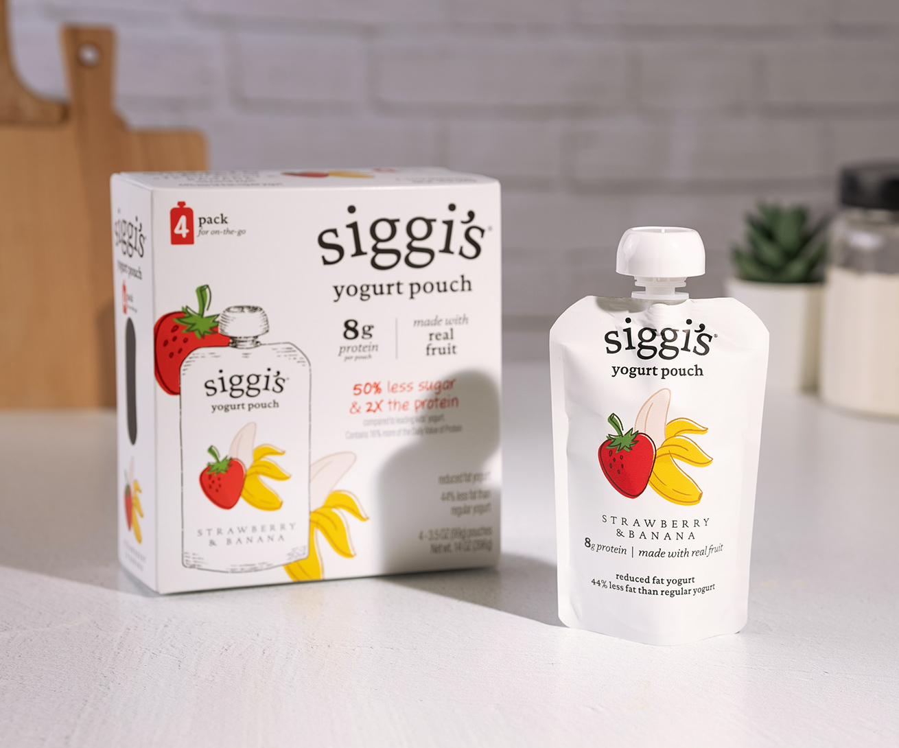 siggi's Icelandic yogurt - strawberry banana yogurt pouches