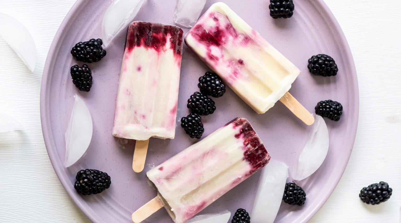 siggi's Icelandic yogurt - blackberry matcha ice pops
