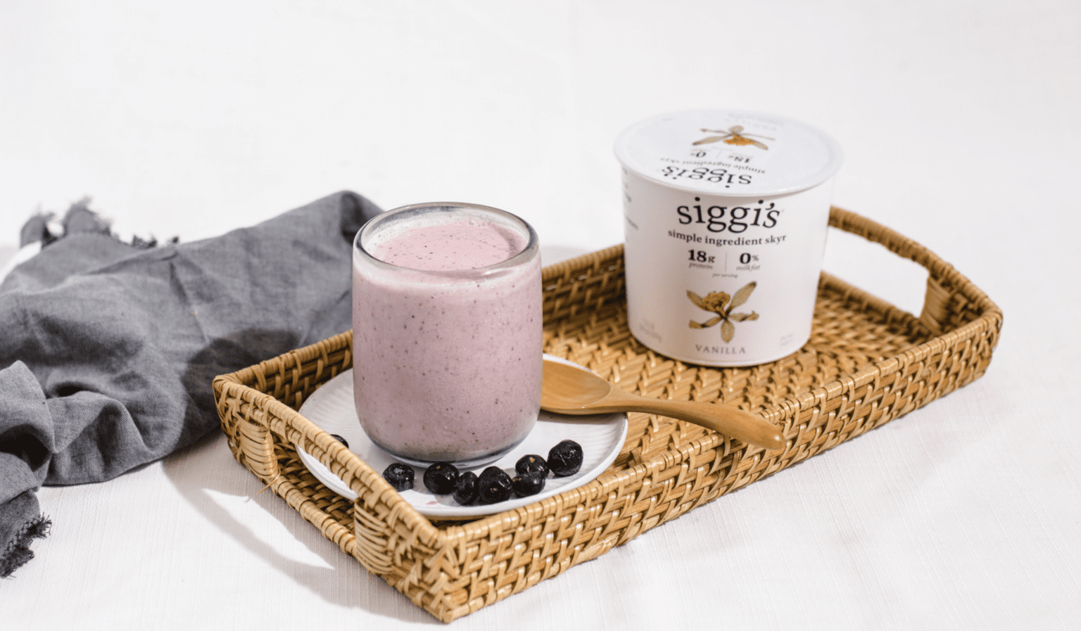 siggi's Icelandic yogurt - post workout smoothie